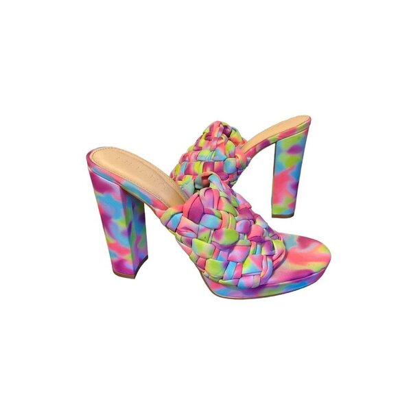 Liliana | Shoes | Liliana Tie Dye Block Heel Shoes Sz | Poshmark